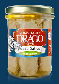 Filetti di Salmone in olio di oliva Sebastiano Drago 200gr – Antichi ...